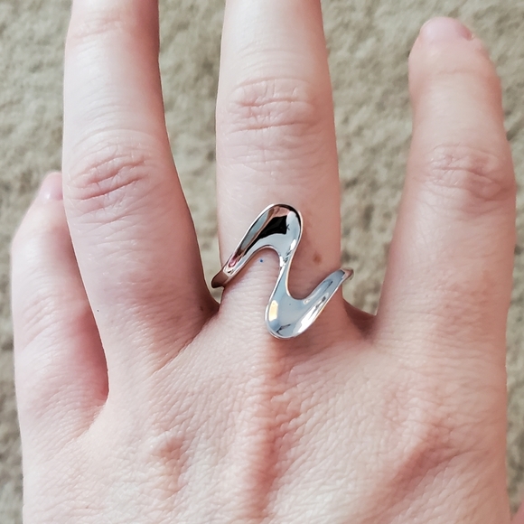 Jewelry | Sterling Silver Wave Ring | Poshmark